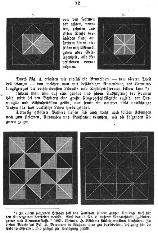 David Mitchell's Origami Heaven - History - Das Frobel'she Faltblatt